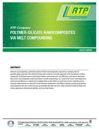 Polymer-Silicate Nanocomposites Via Melt Compounding | RTP Company